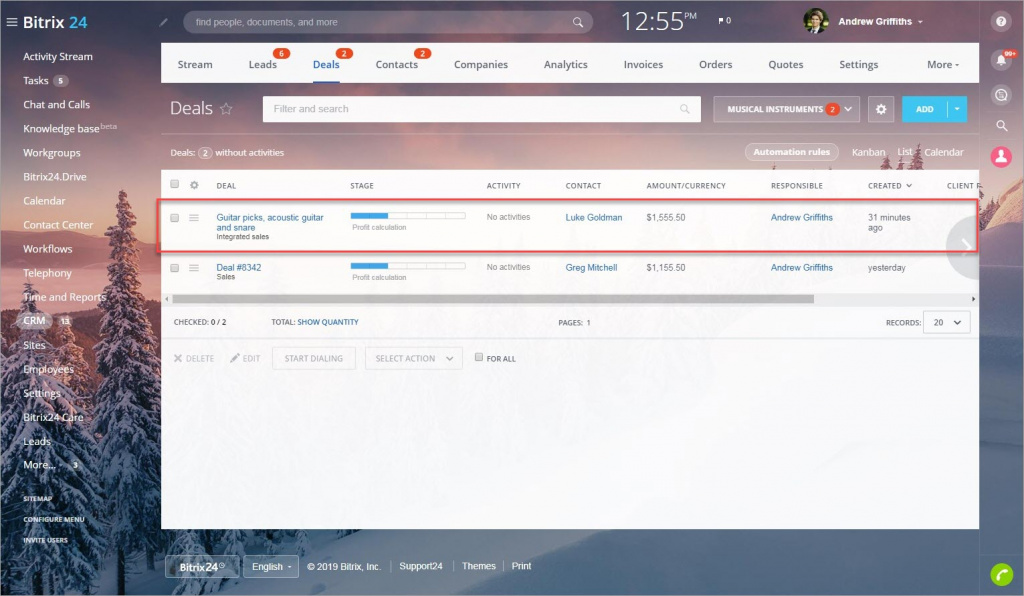 Cách để sát nhập Deal trong Bitrix24 | Bitrix24 Support